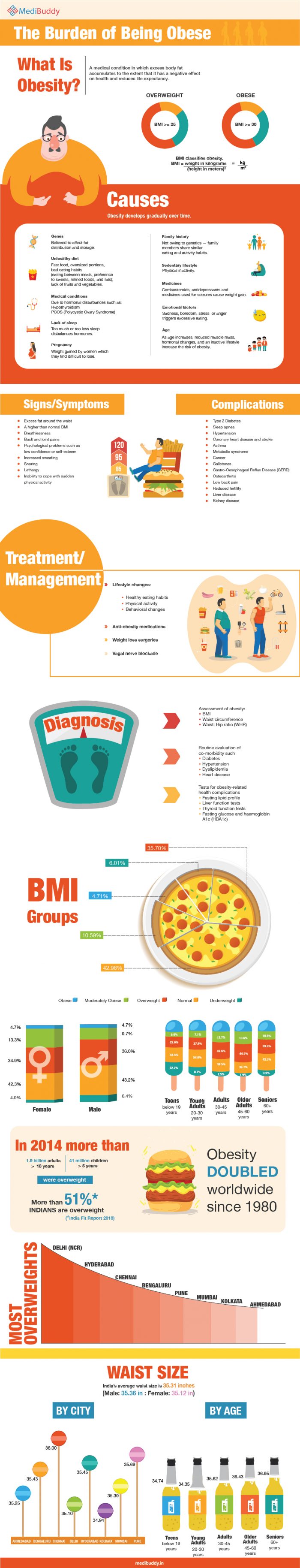 What We Know About Obesity And Being Overweight - Infographic Website