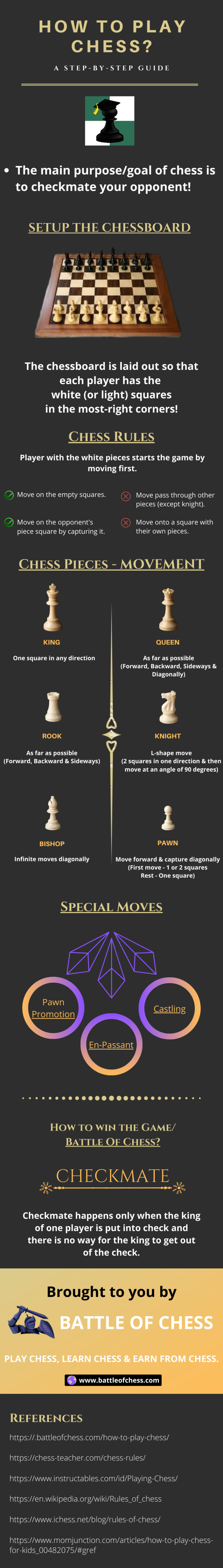 How To Play Chess - Infographic Website